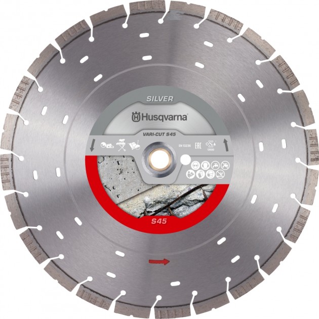 Husqvarna VARI-CUT S45 - 350x12x25.4/20 - Silver | Anvema, der du er i ...