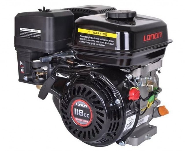 Loncin 4 hk bensinmotor med 18mm aksel | Anvema AS